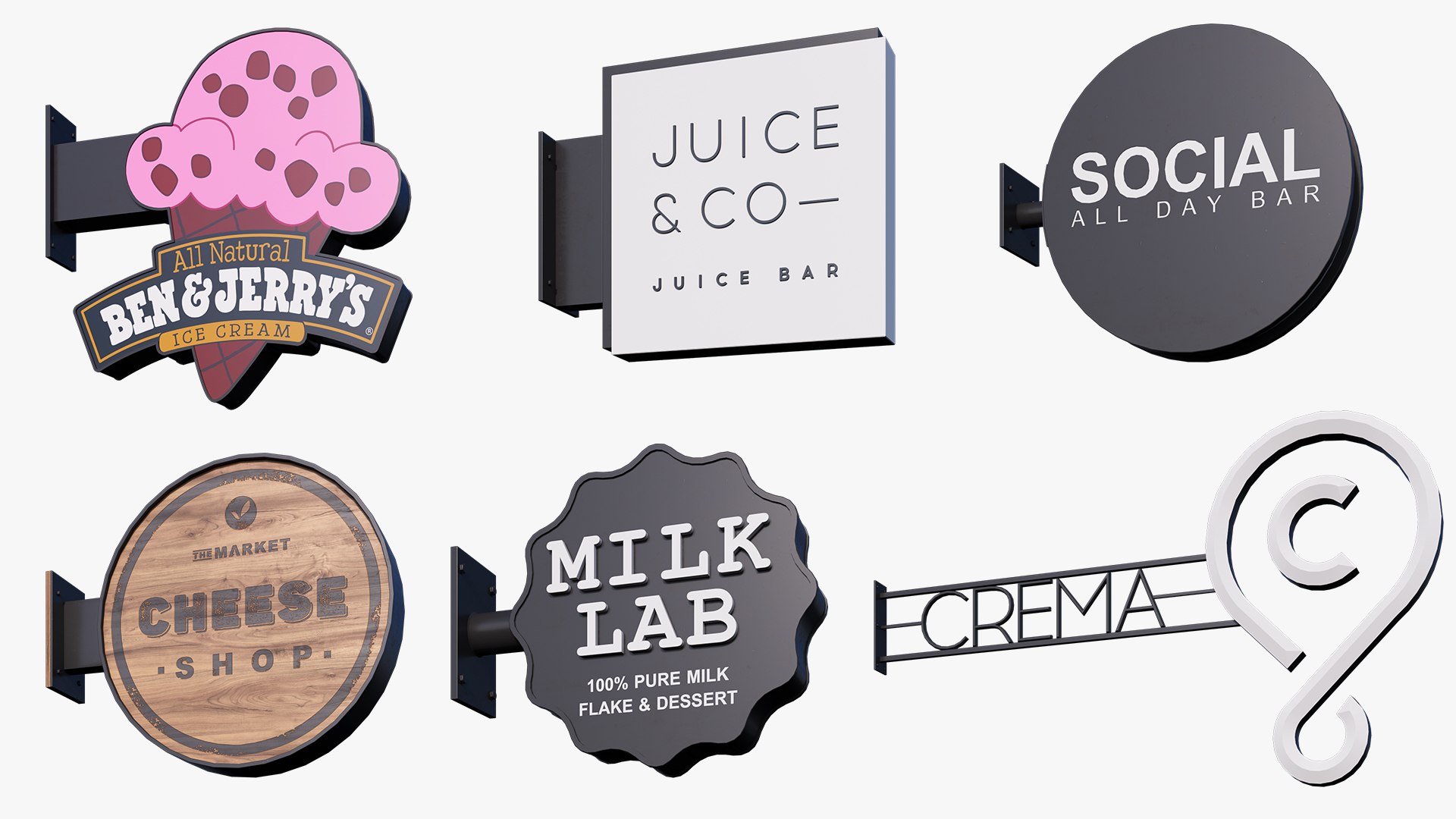 Console Signs Cafes Shops 3D - TurboSquid 1638580