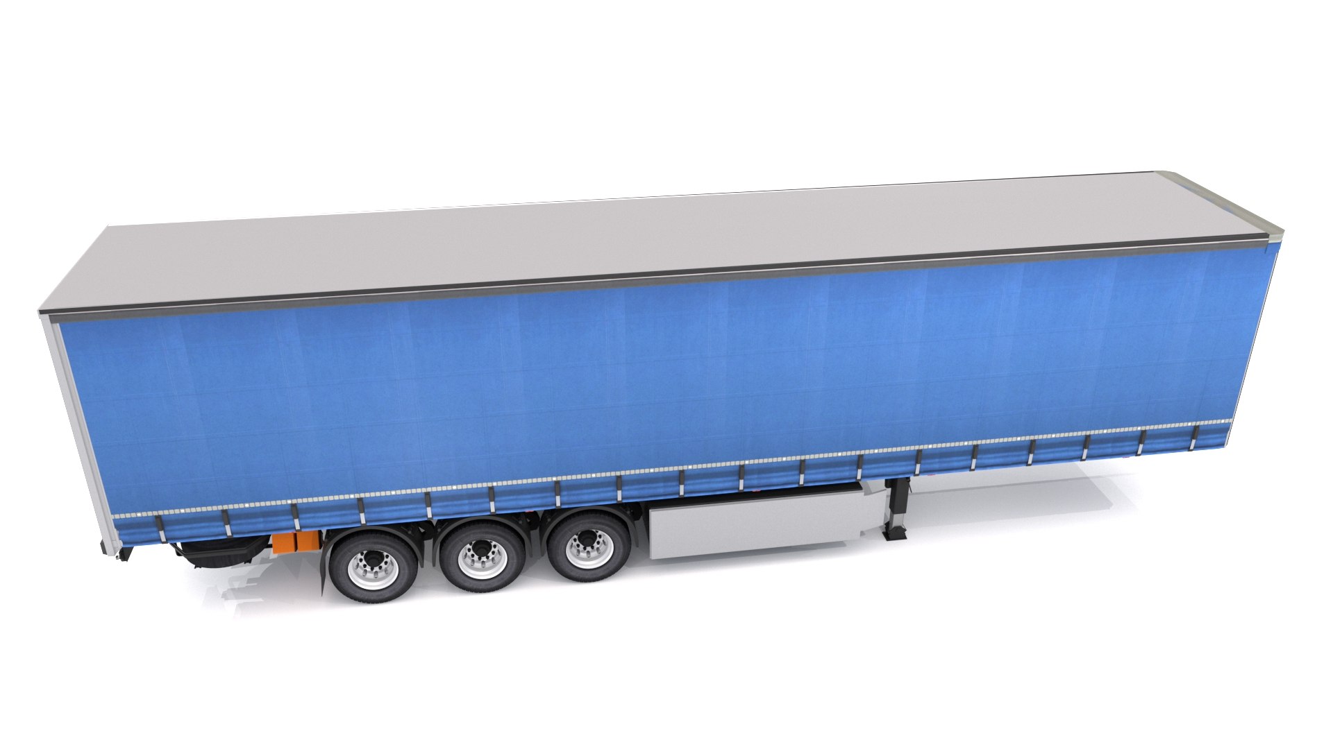3D Model Semi Trailer Curtainsider 2 - TurboSquid 2026981