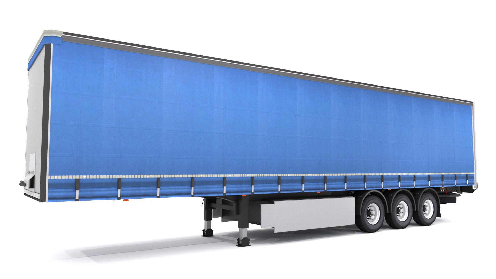 3D Model Semi Trailer Curtainsider 2 - TurboSquid 2026981