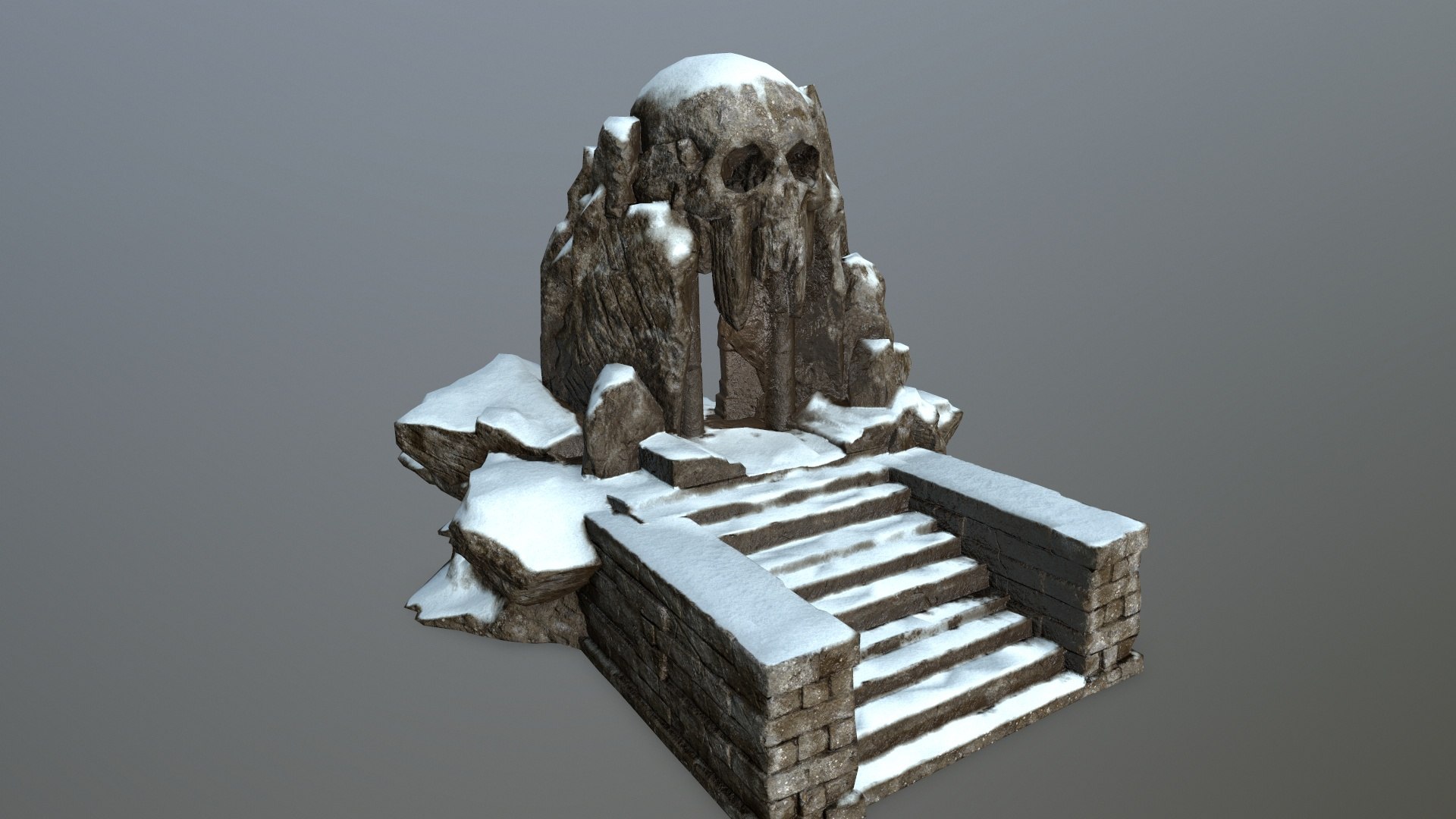 Skull Cave 3D - TurboSquid 1391545
