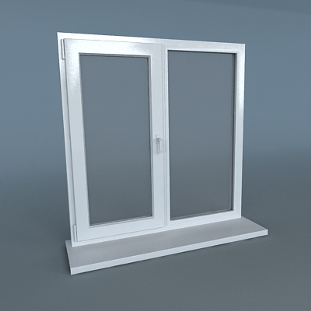 window plastic 3d max