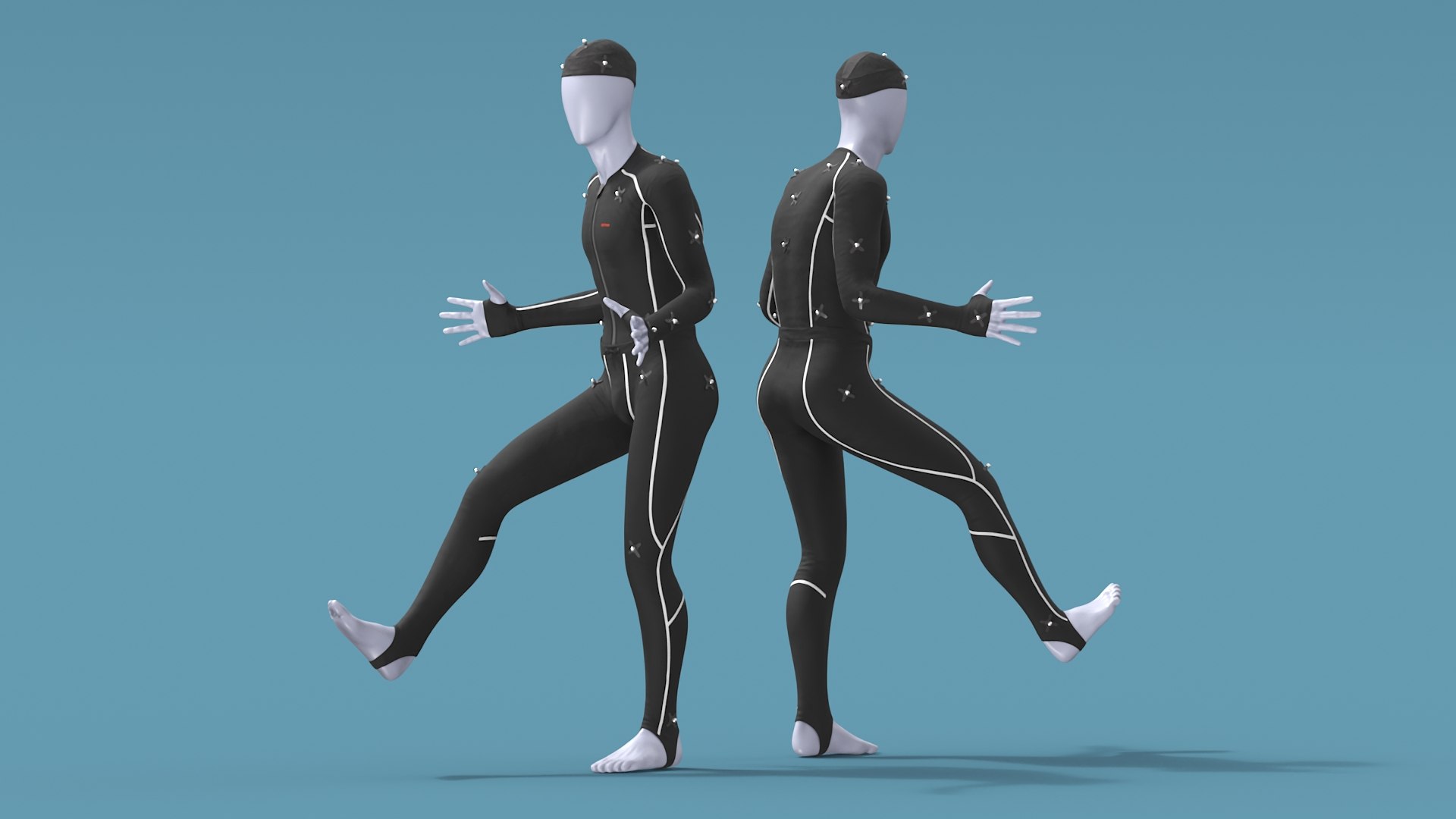 3D OptiTrack Motion Capture Suit Rigged For Maya - TurboSquid 2330098
