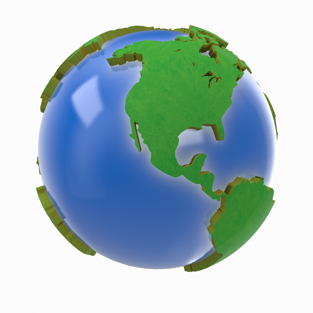 Cartoon Planet 3d Obj