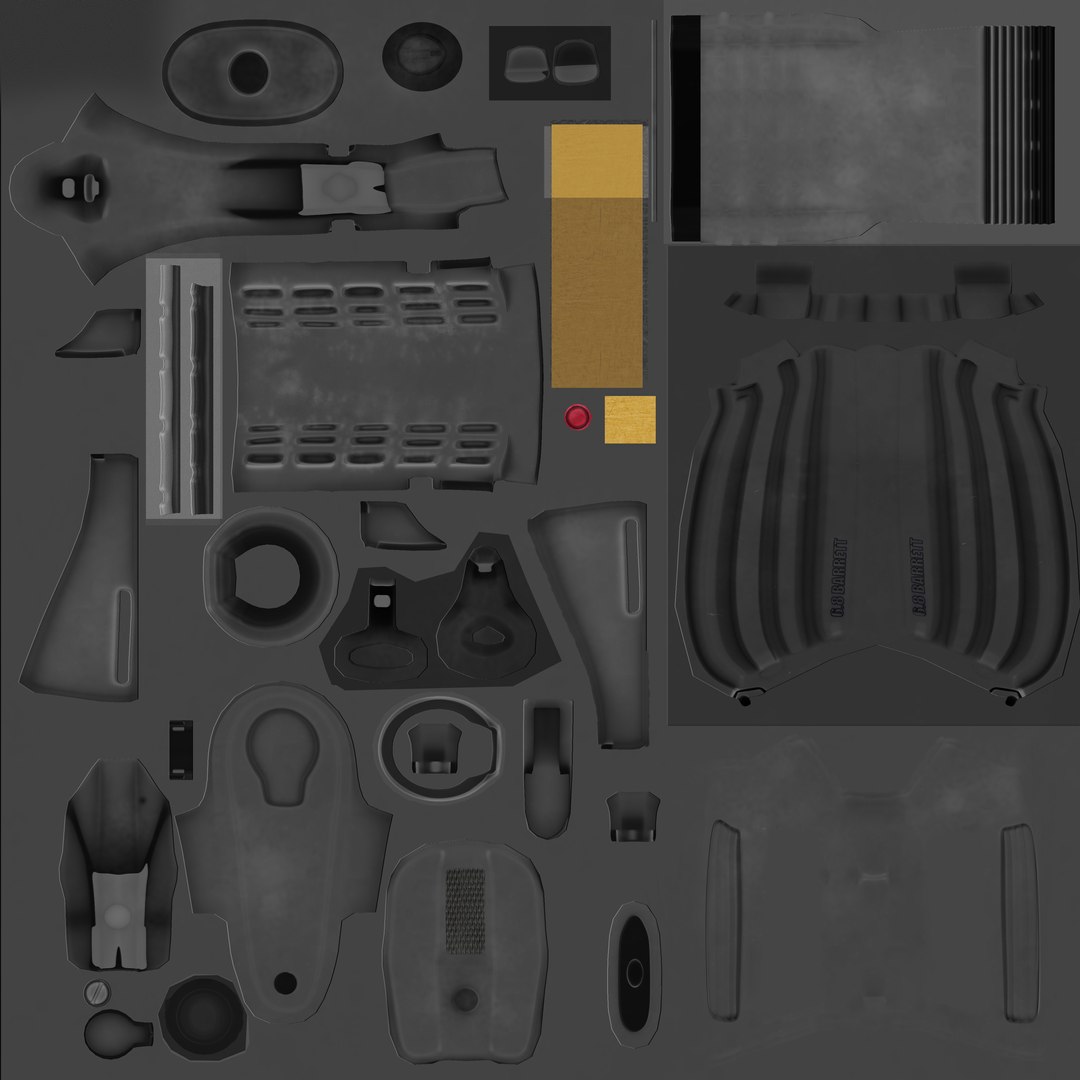 3d Barrett Rec7 Rifle