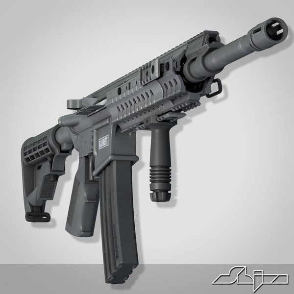 서브 머신 건 바렛 REC7 3D 모델 - TurboSquid 582584