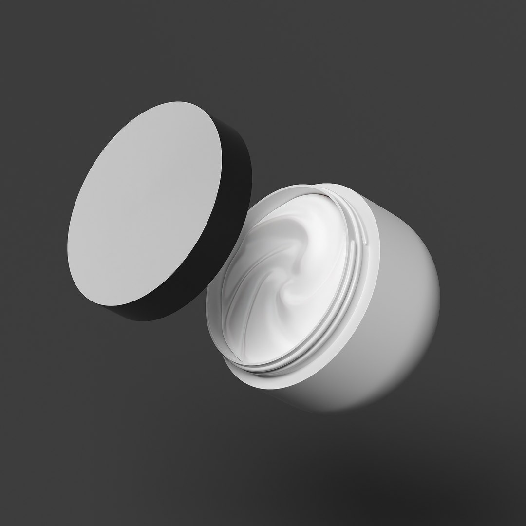Cream Jar 04 3D - TurboSquid 1962756