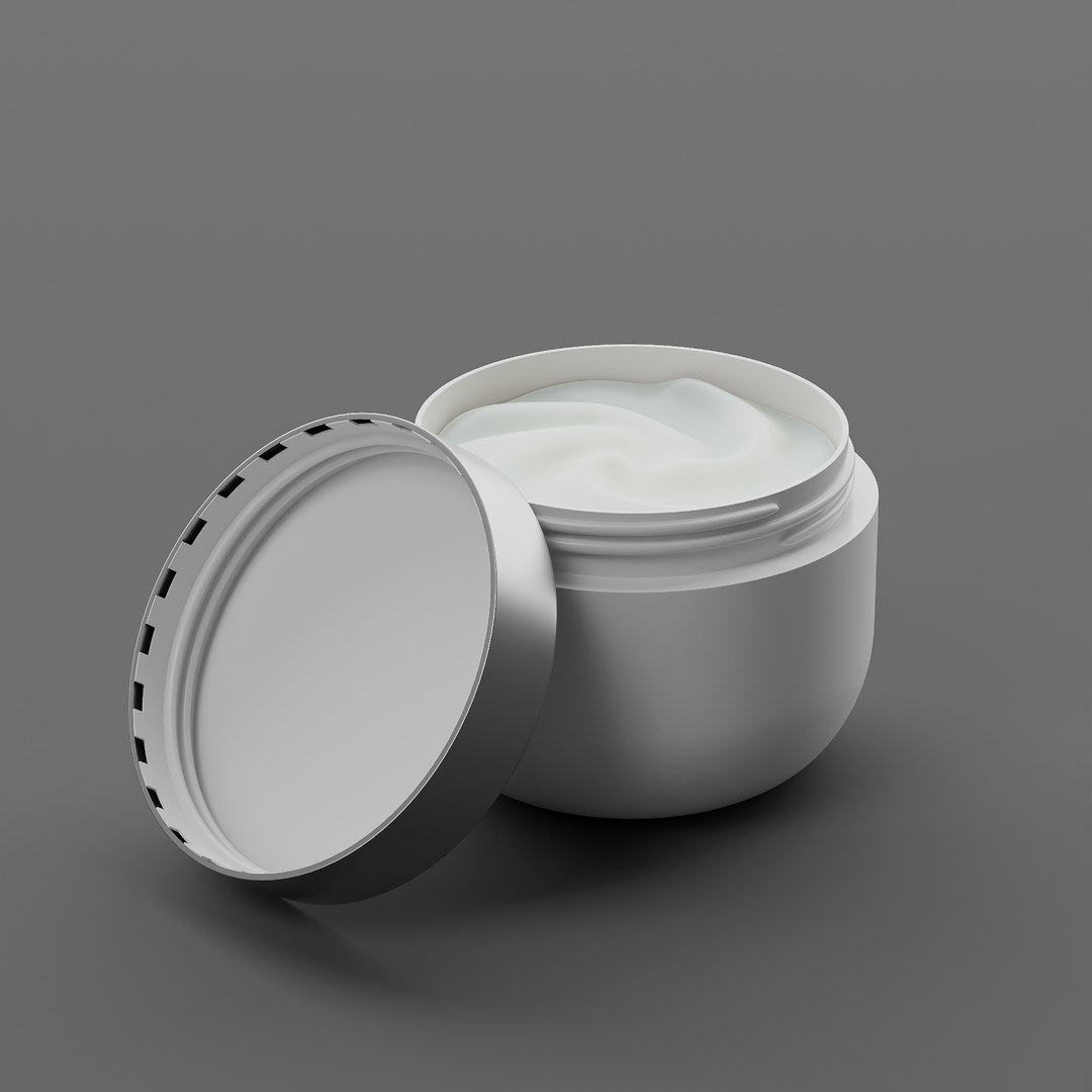 Cream Jar 04 3D - TurboSquid 1962756