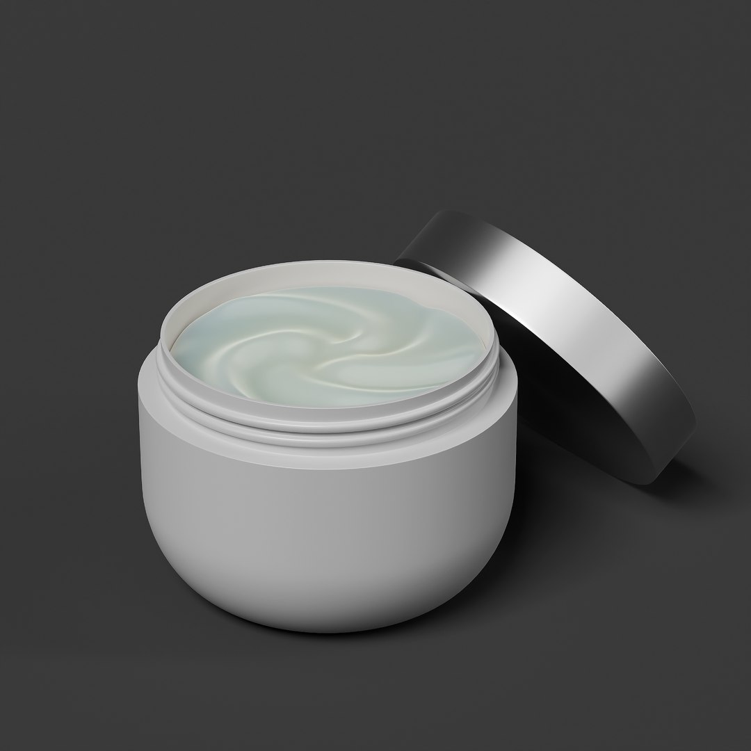 Cream Jar 04 3D - TurboSquid 1962756