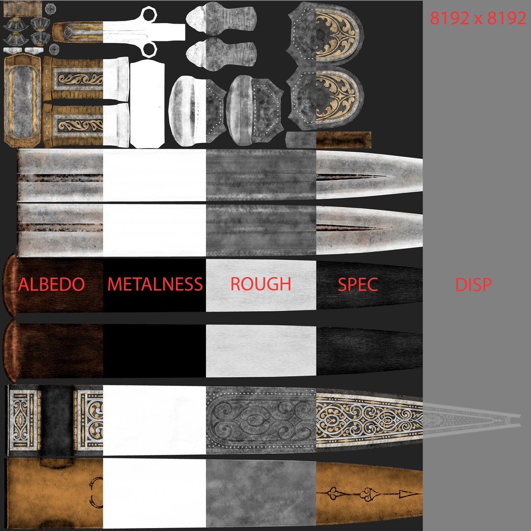 Caucasian Dagger 3ds