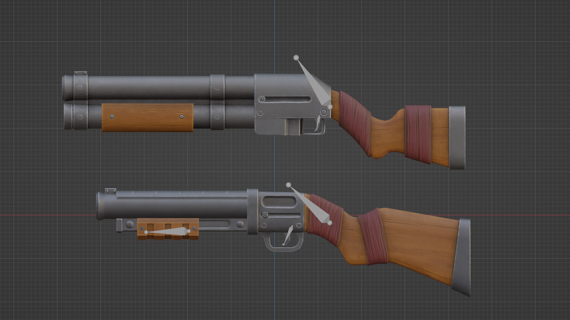 Fantasy Shotguns 3D - TurboSquid 2035340