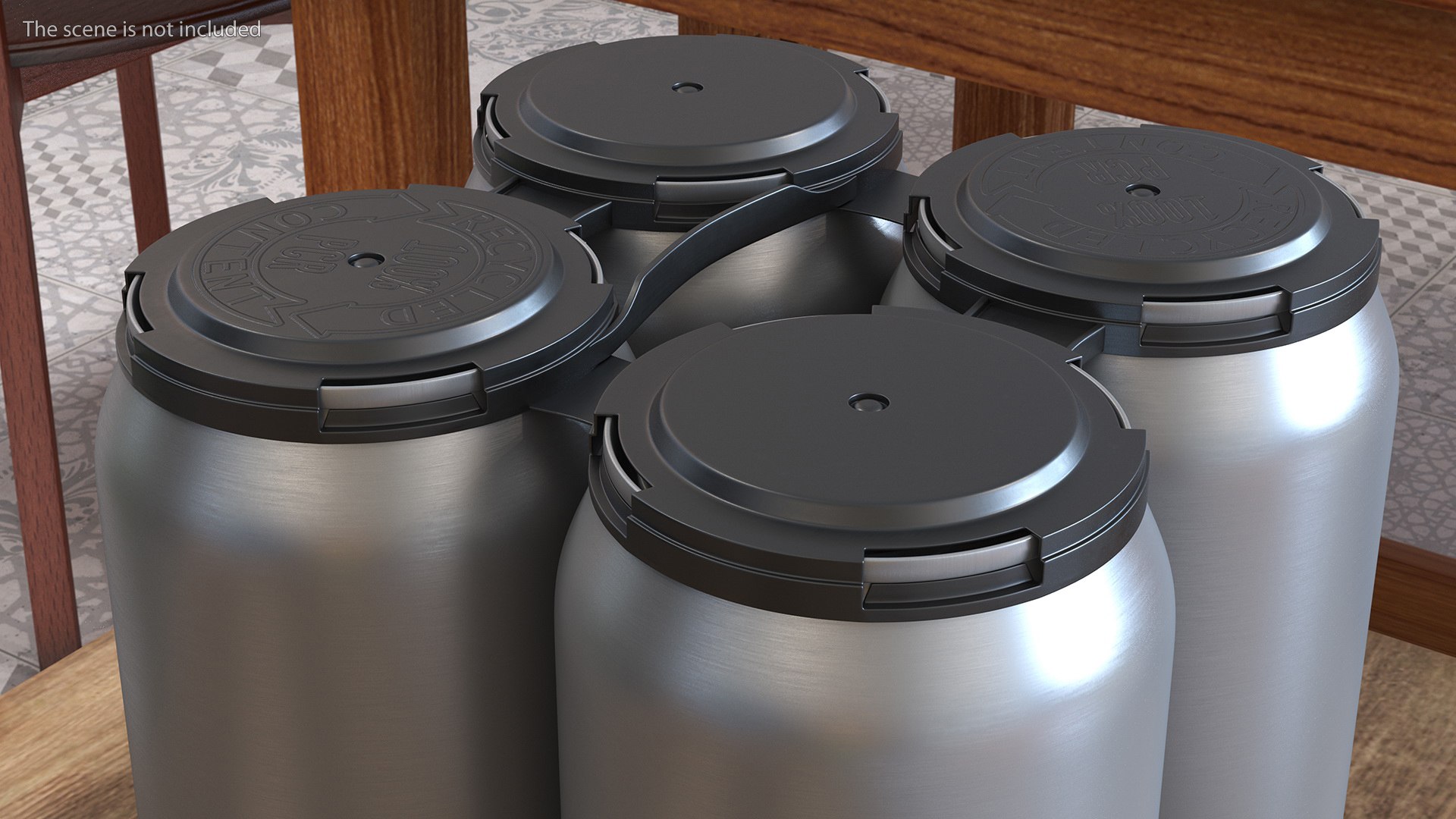 Beer 4 Can Holder Plastic Clips Model - TurboSquid 2139226