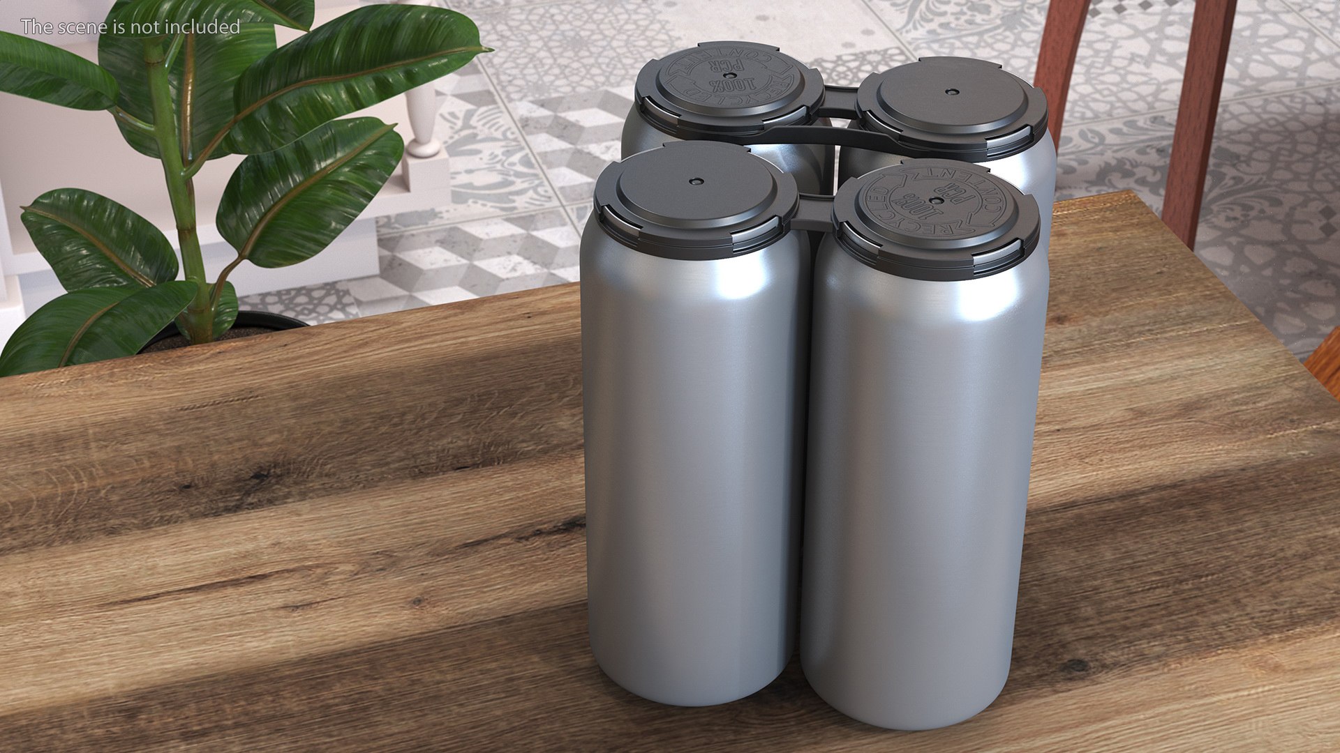 Beer 4 Can Holder Plastic Clips Model - TurboSquid 2139226