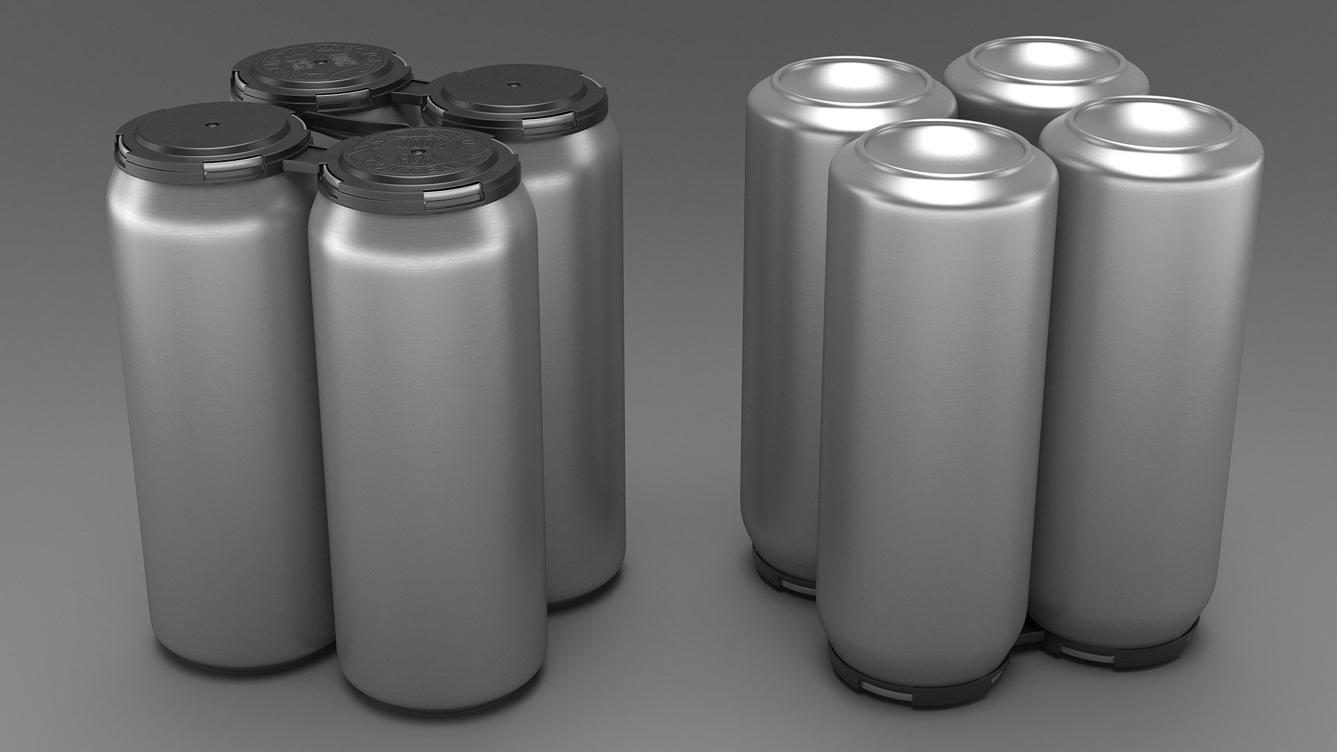 Beer 4 Can Holder Plastic Clips Model - TurboSquid 2139226
