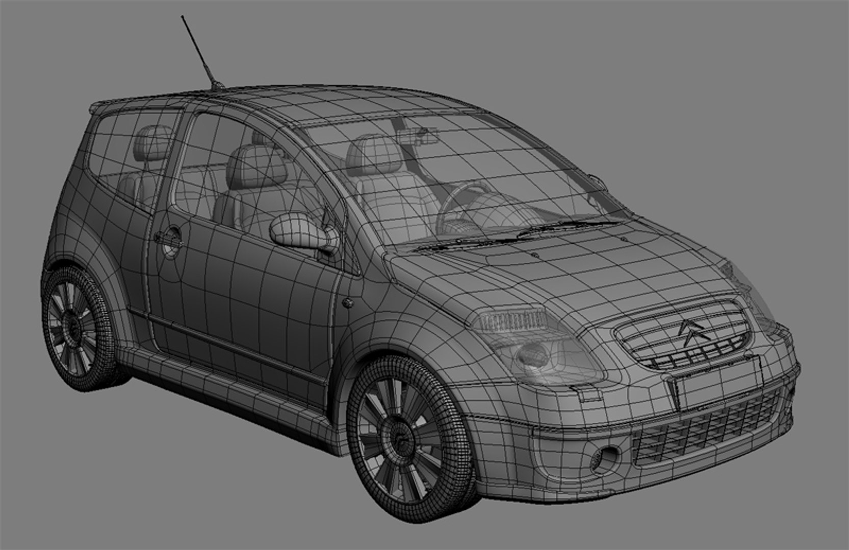 Citroen C2 3d Model