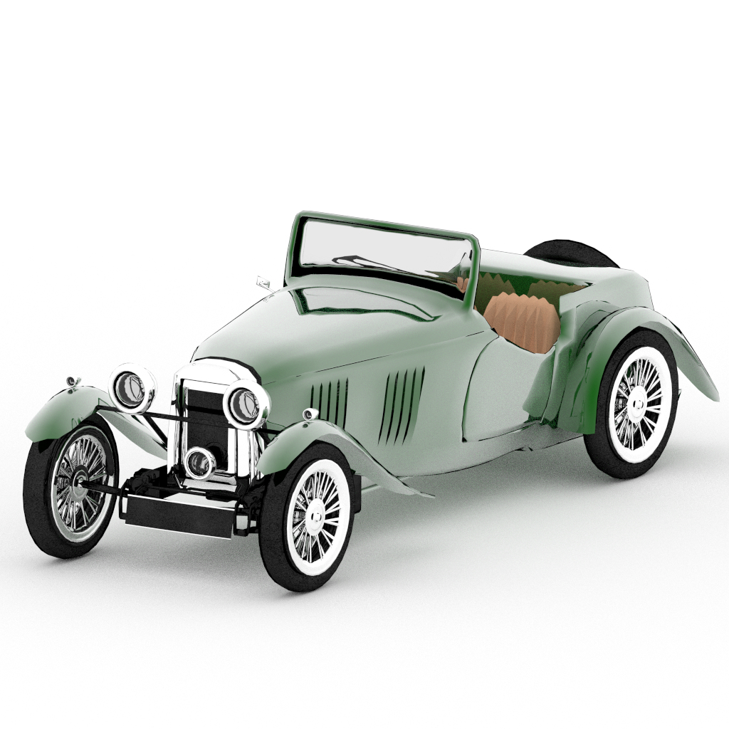 created blender 3d model