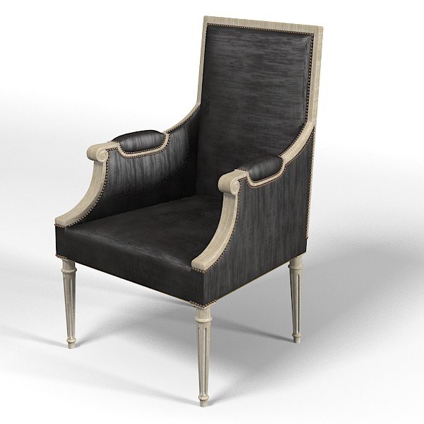 3d armchair chair pierre model