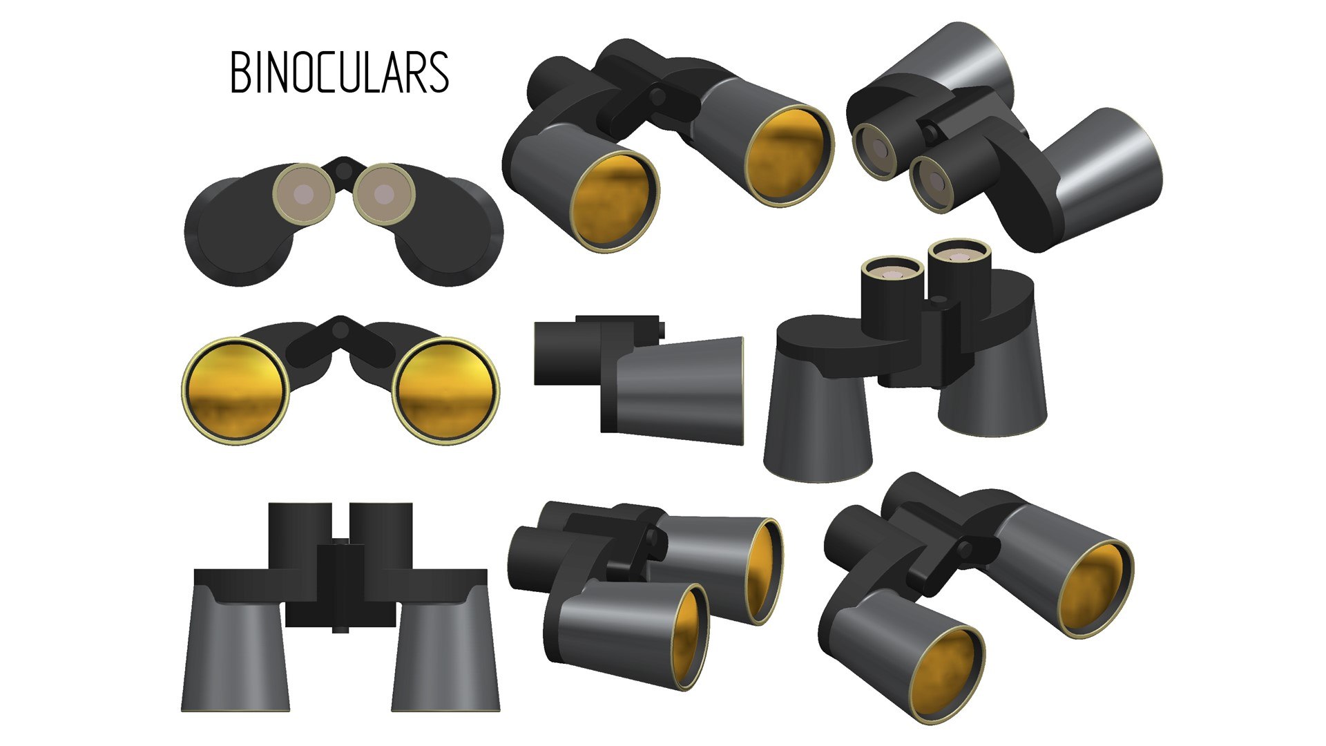 Binoculars 3D - TurboSquid 2100413