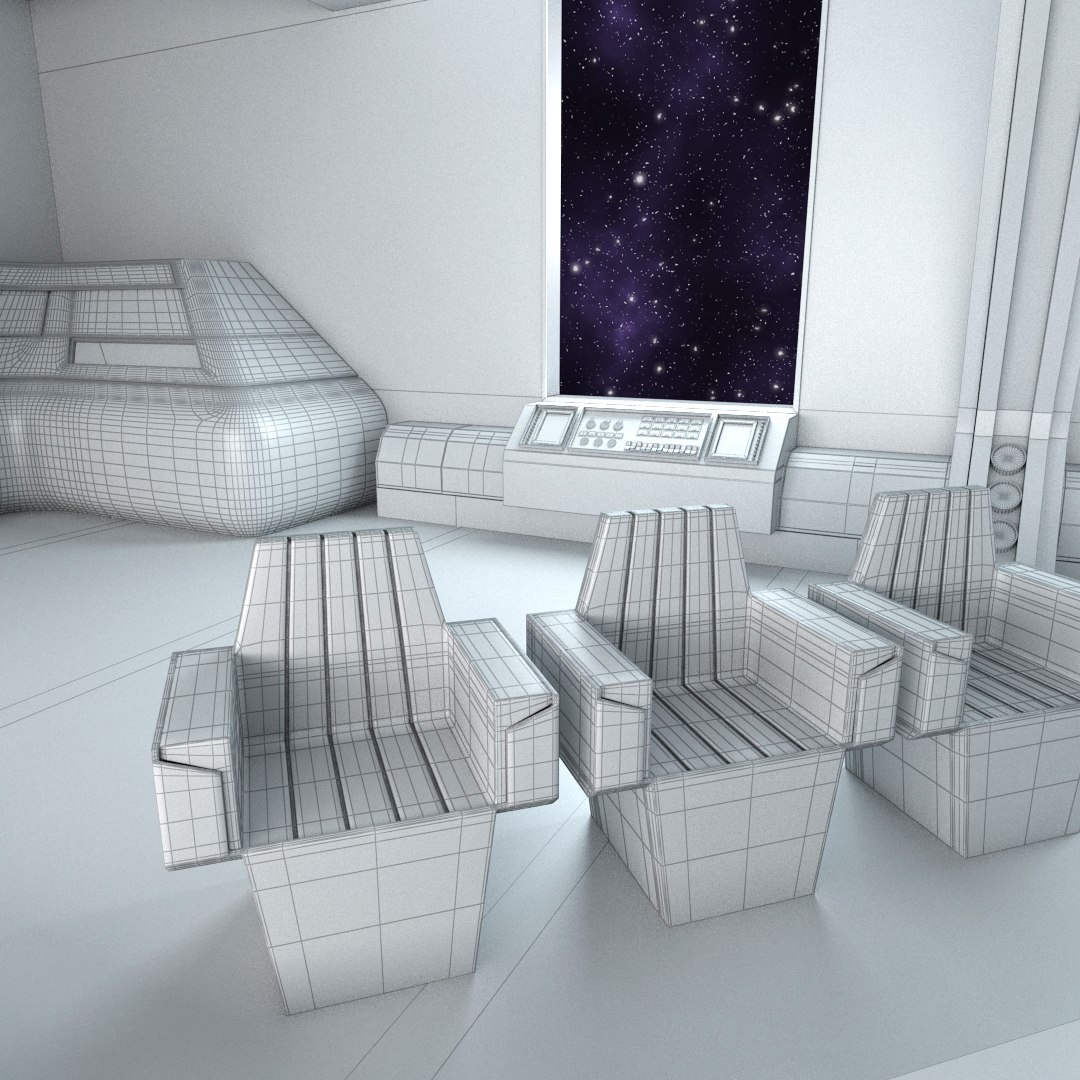 Spaceship Interior 3D Model - TurboSquid 1708804