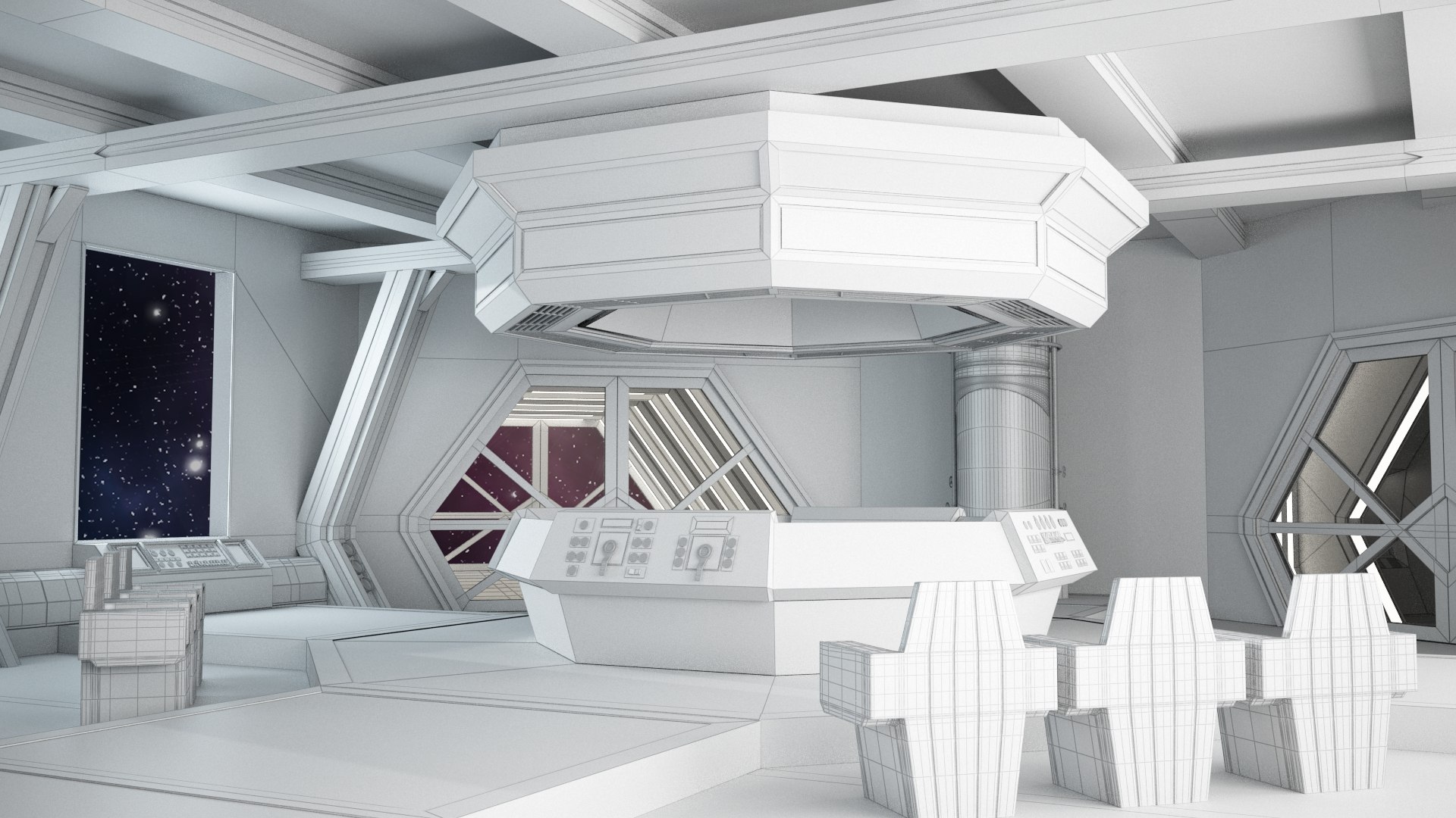Spaceship Interior 3D Model - TurboSquid 1708804
