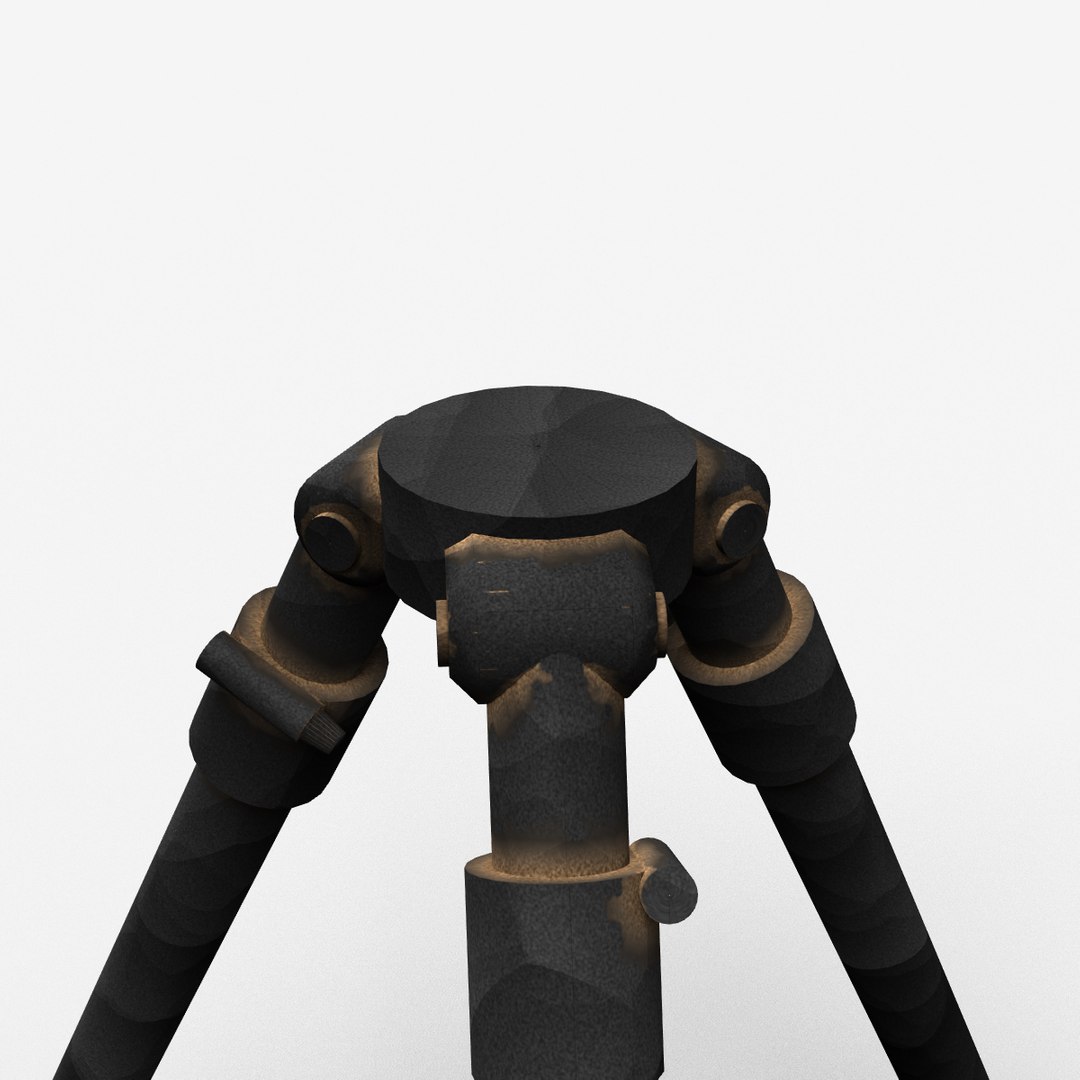 tripod machine gun 3d lwo