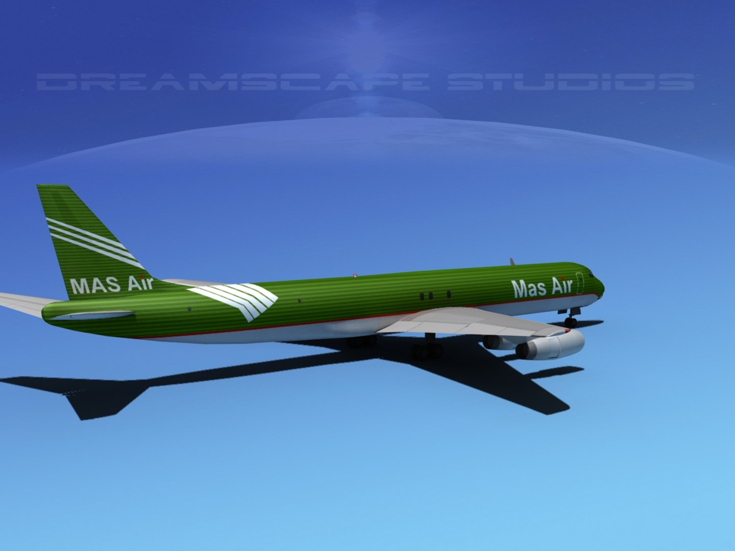 Douglas Dc-8 3d Model