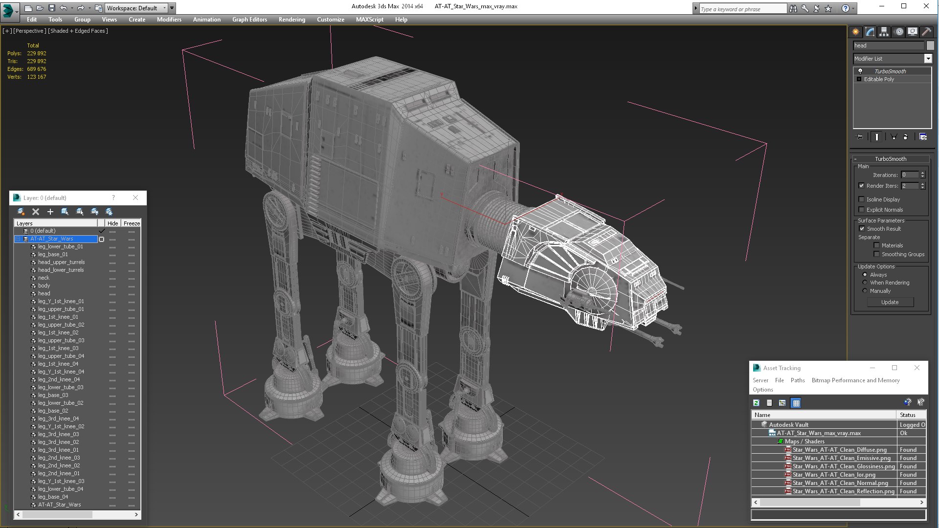 3D AT-AT Star Wars - TurboSquid 2111029