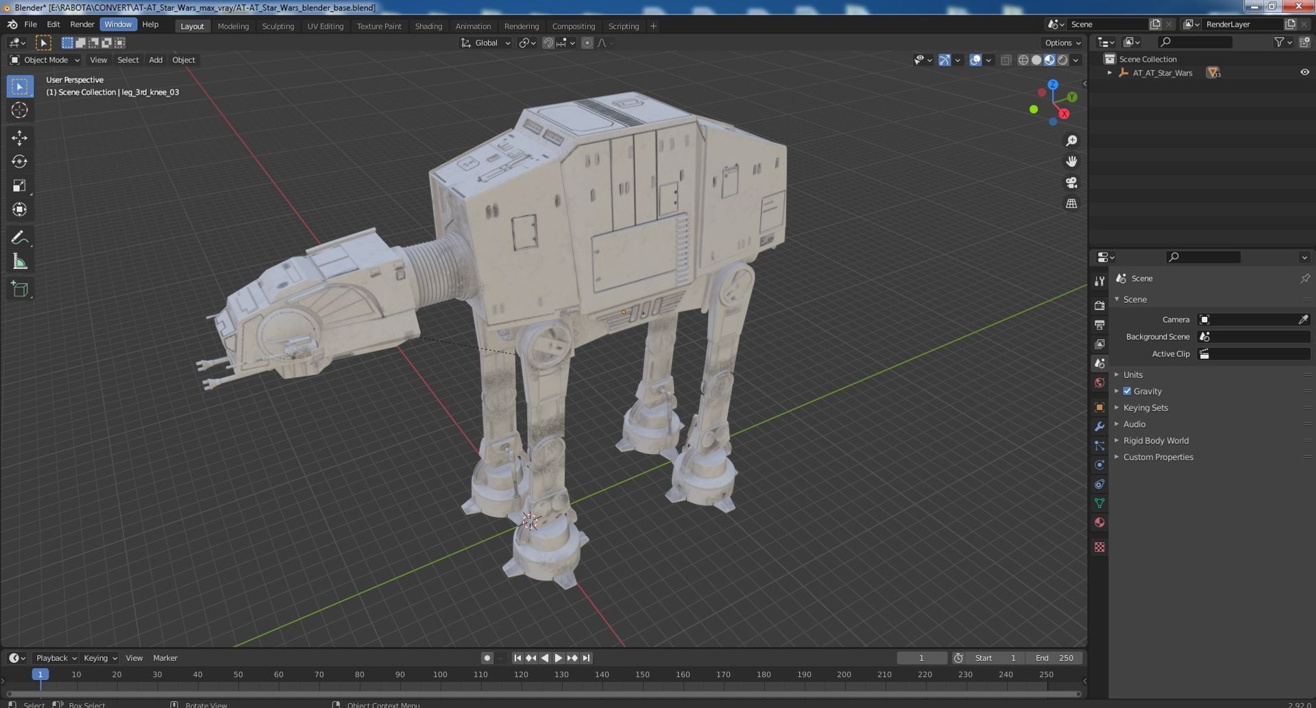 3D AT-AT Star Wars - TurboSquid 2111029
