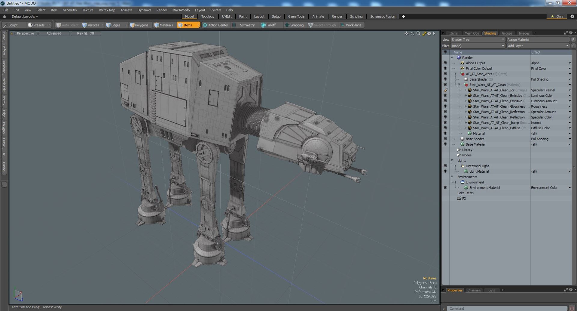 3D AT-AT Star Wars - TurboSquid 2111029