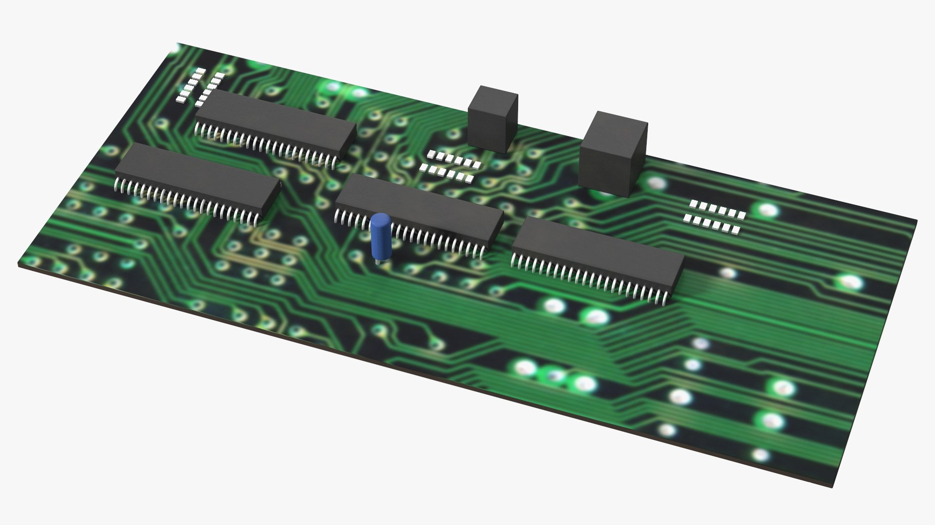 3D Retro Circuit Board Plate - TurboSquid 2065875
