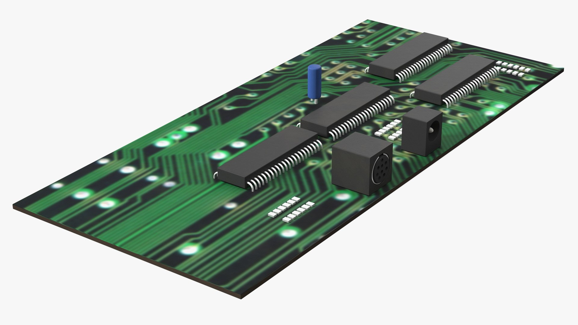 3D Retro Circuit Board Plate - TurboSquid 2065875