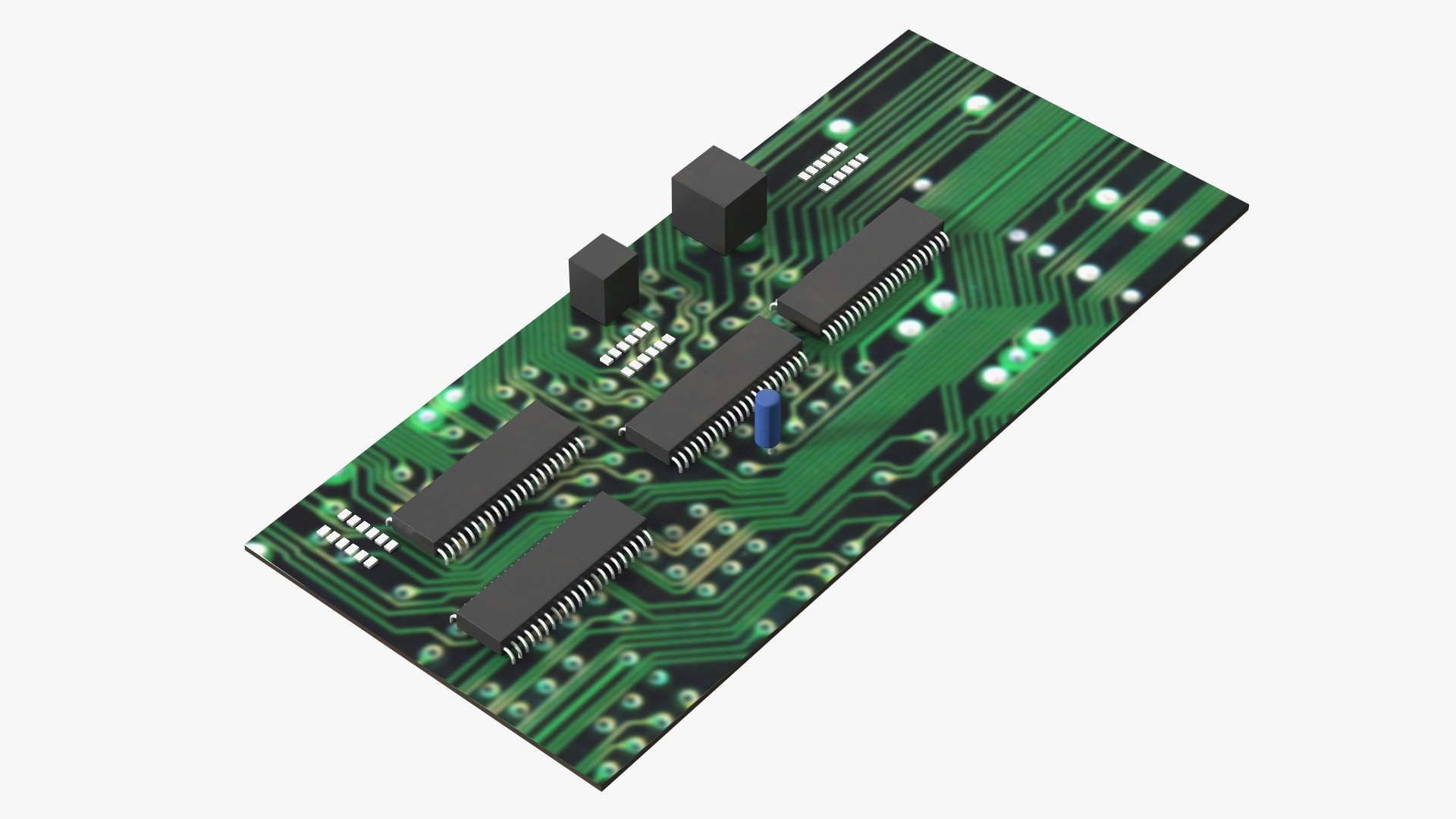 3D Retro Circuit Board Plate - TurboSquid 2065875