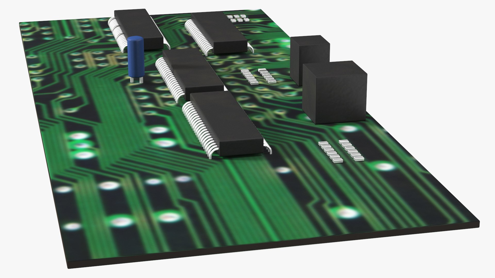 3D Retro Circuit Board Plate - TurboSquid 2065875