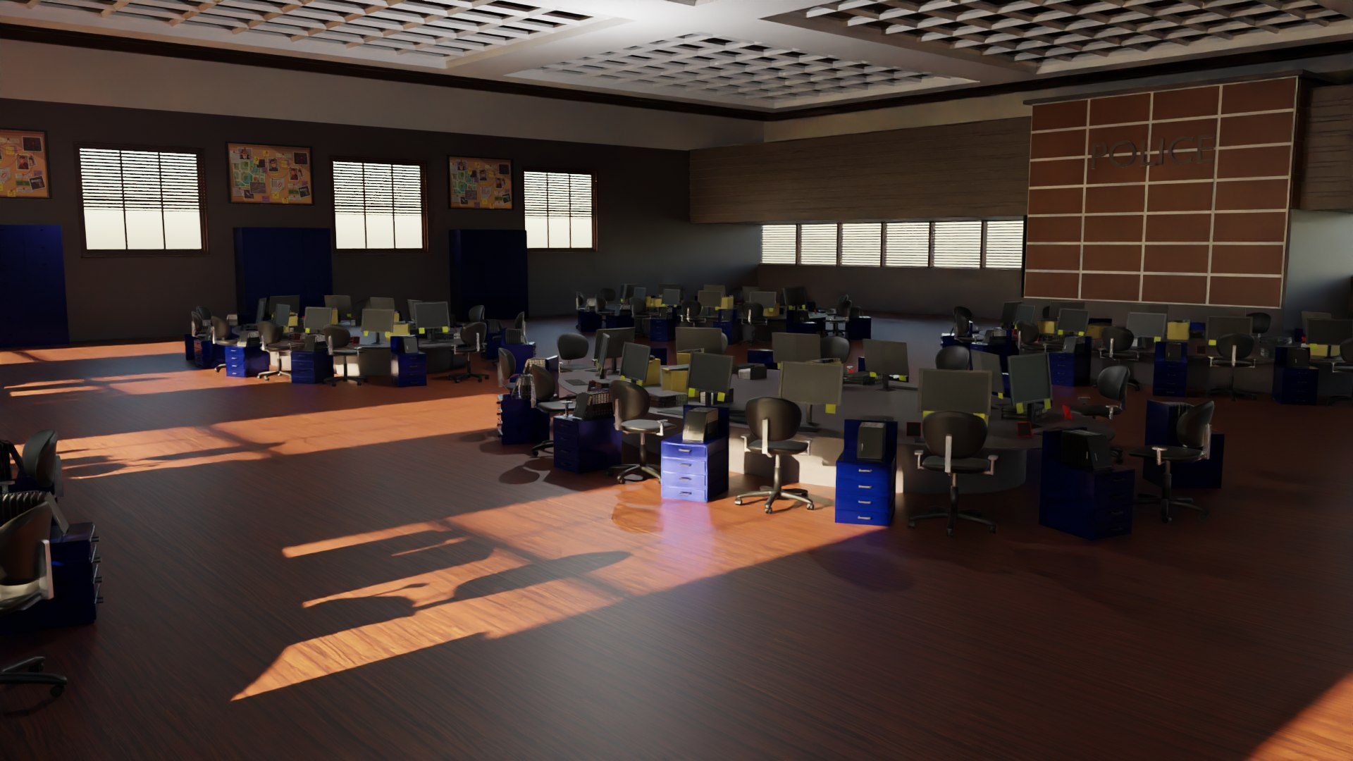 Police Station Interior Model - TurboSquid 2158092