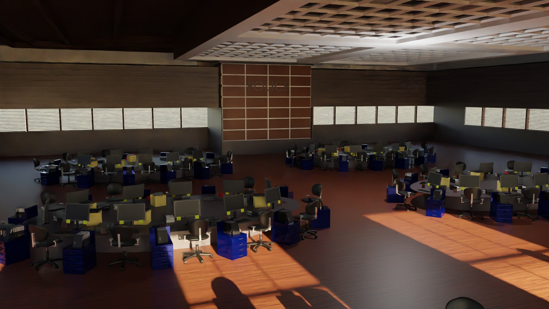 Police Station Interior Model - TurboSquid 2158092