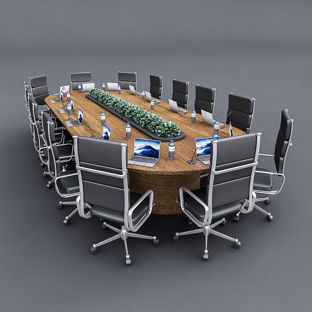 3D meeting table 04 - TurboSquid 1548559