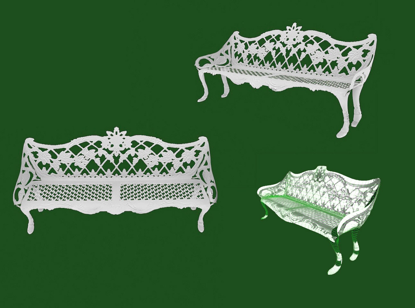 Forged Bench 3D Model - TurboSquid 1179387