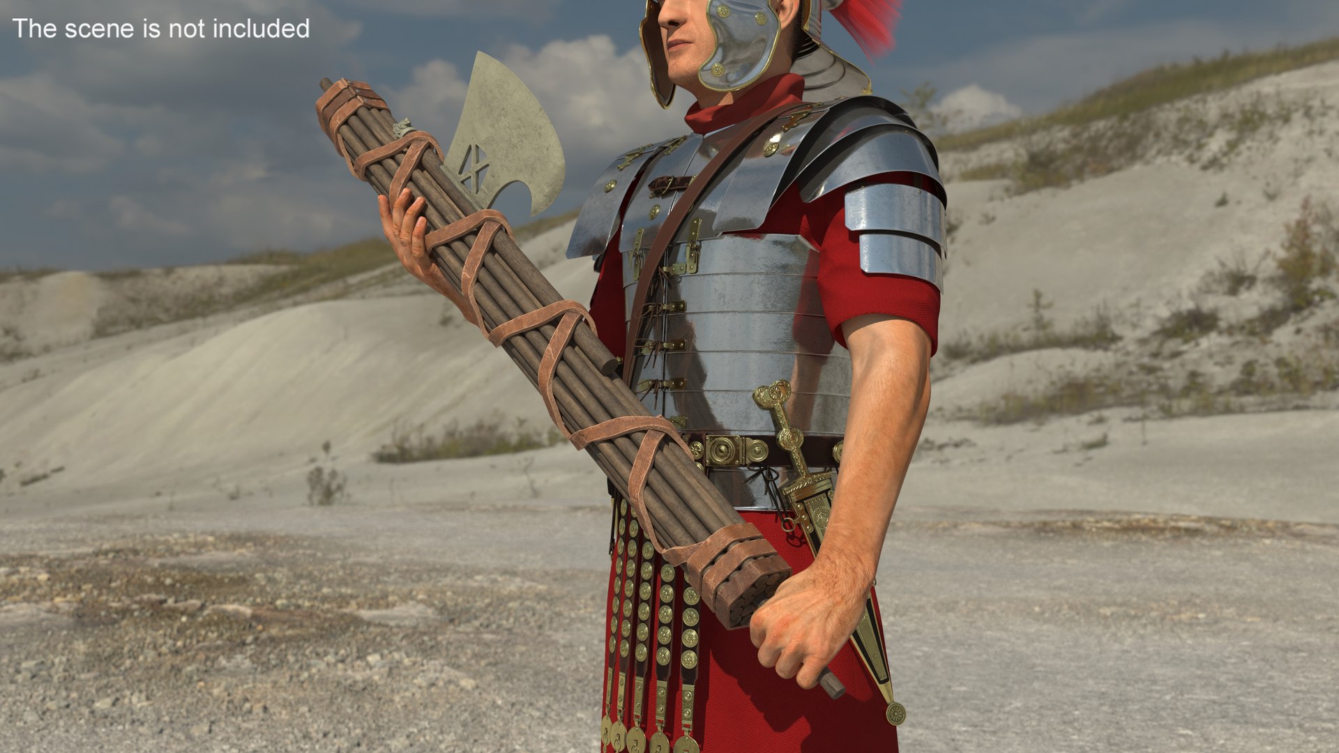 3D Ancient Roman Justice Symbol Fasces Axe - TurboSquid 2422346