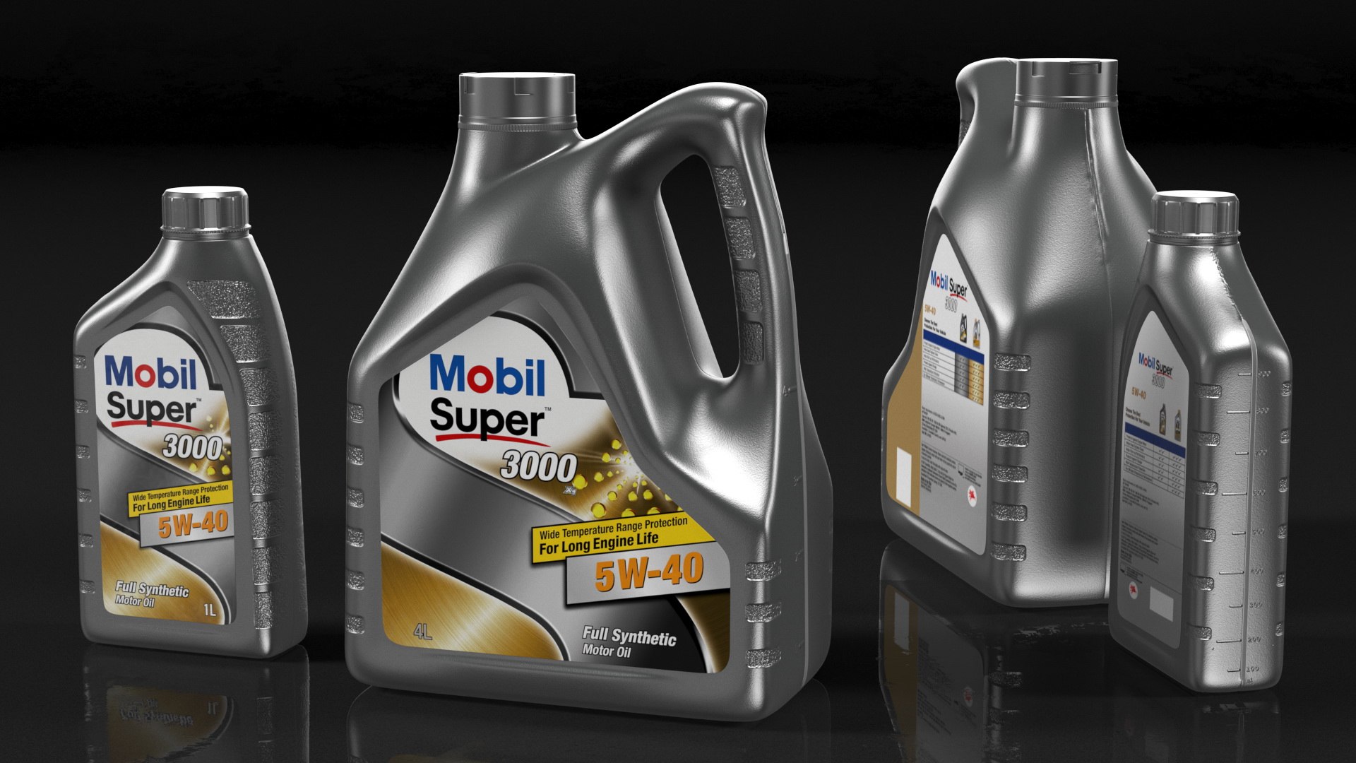 3D Mobil Super 3000 Bottles Model - TurboSquid 1957695