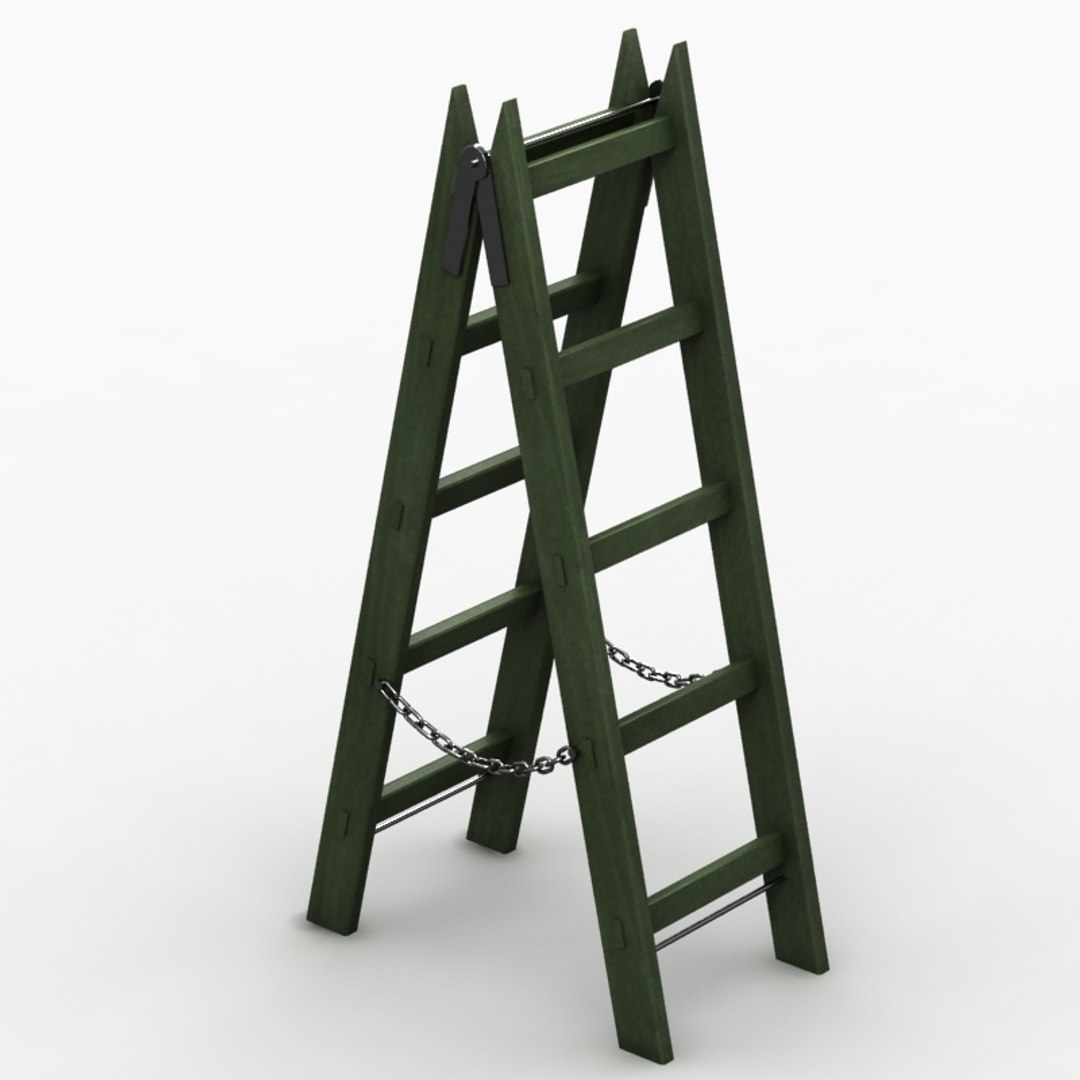 3d Model Stairs Folding Wood