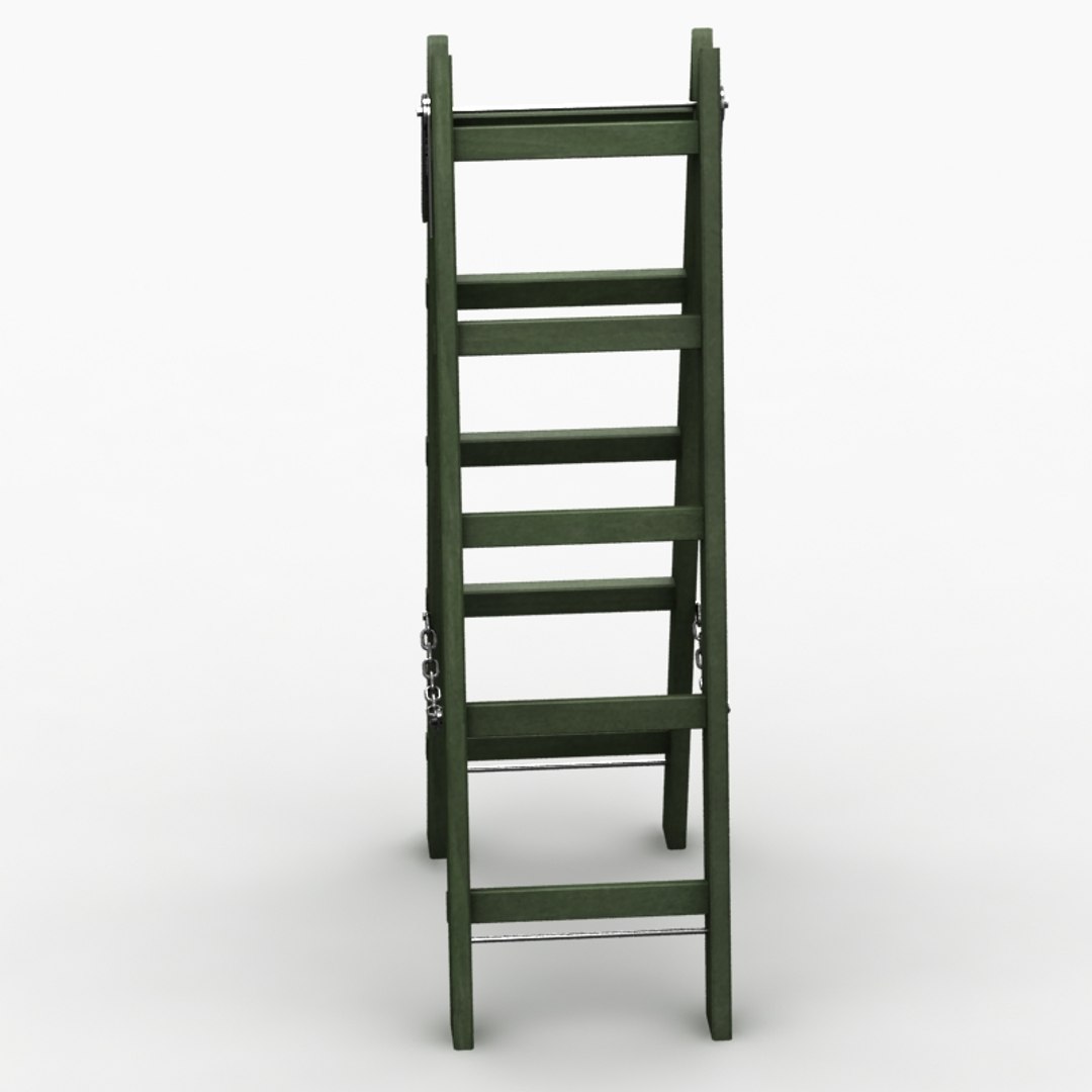 3d Model Stairs Folding Wood