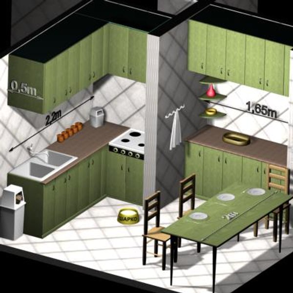 3d kitchen