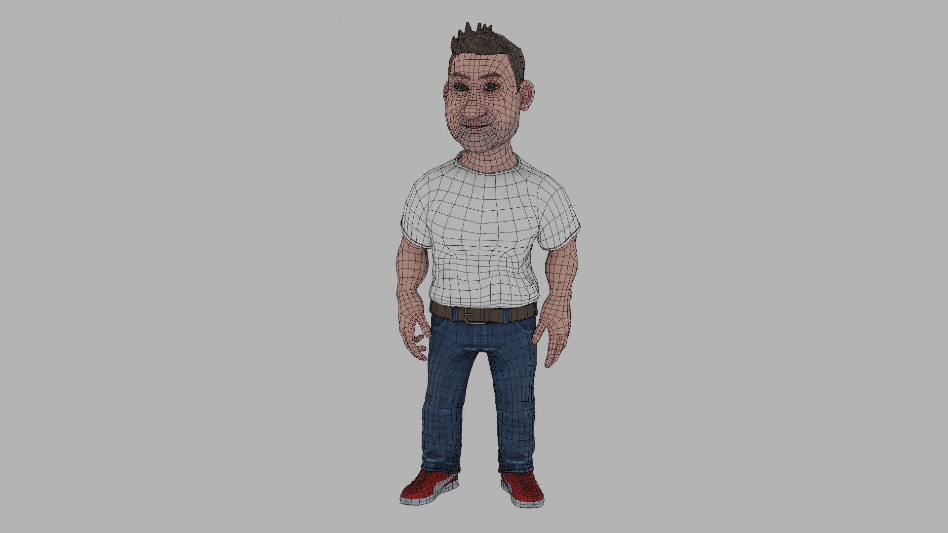 Regular Man Cartoon Character 3D Model - TurboSquid 2242247