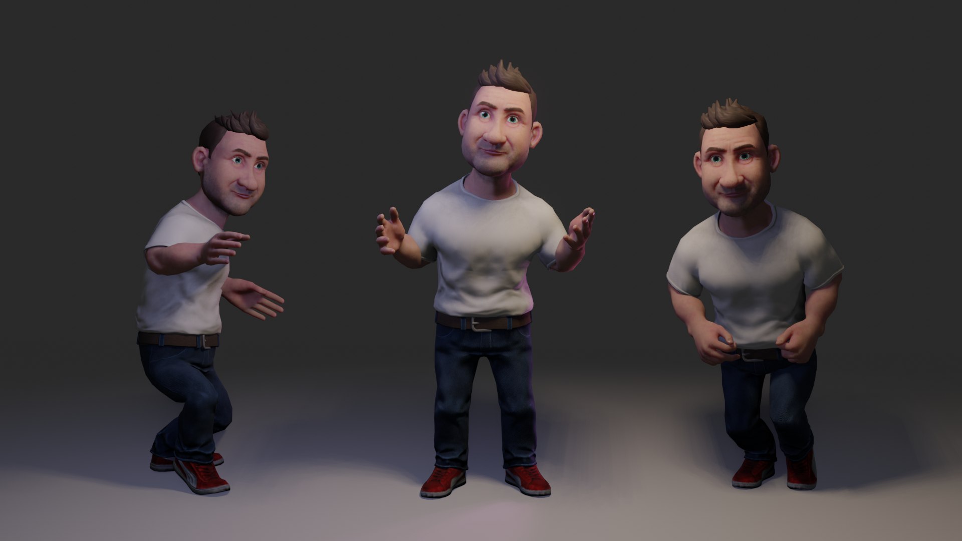 Regular Man Cartoon Character 3D Model - TurboSquid 2242247