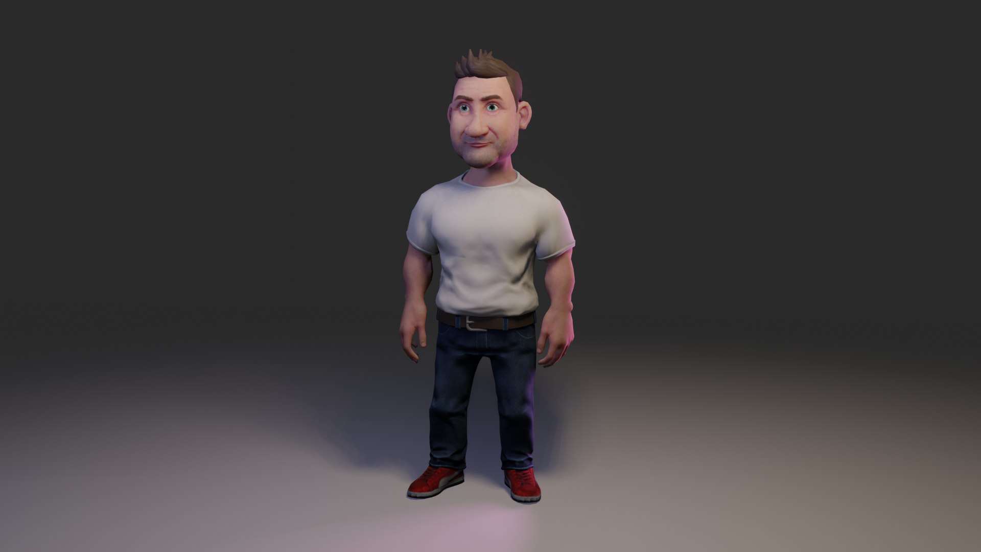 Regular Man Cartoon Character 3D Model - TurboSquid 2242247