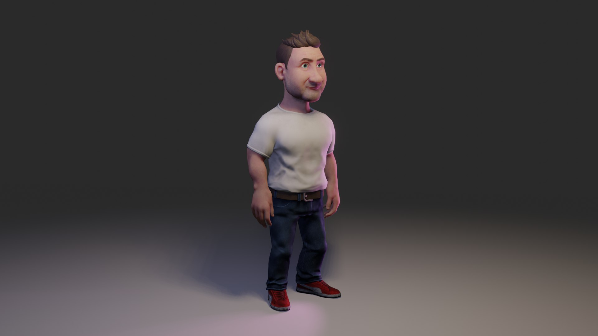 Regular Man Cartoon Character 3D Model - TurboSquid 2242247