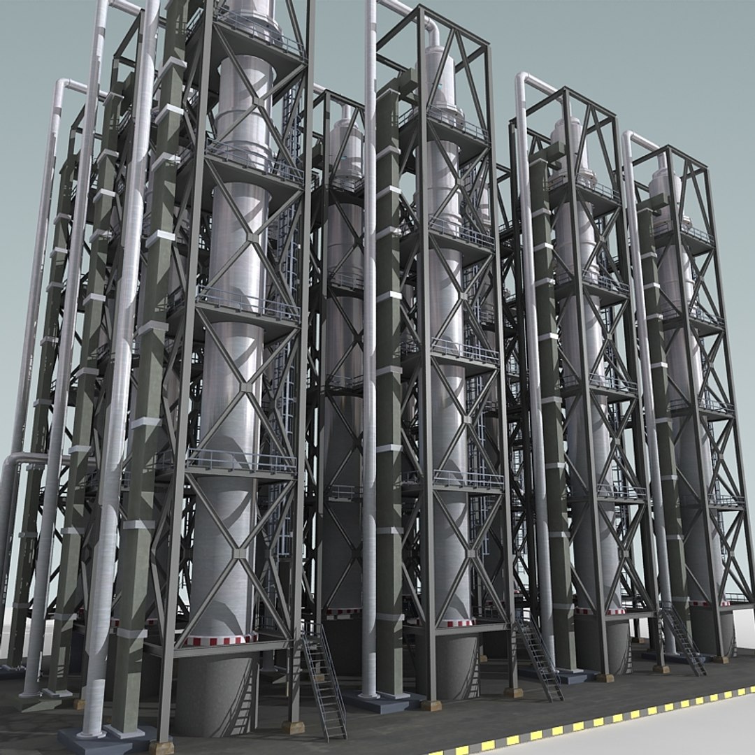 3d Model Of Industrial Construction