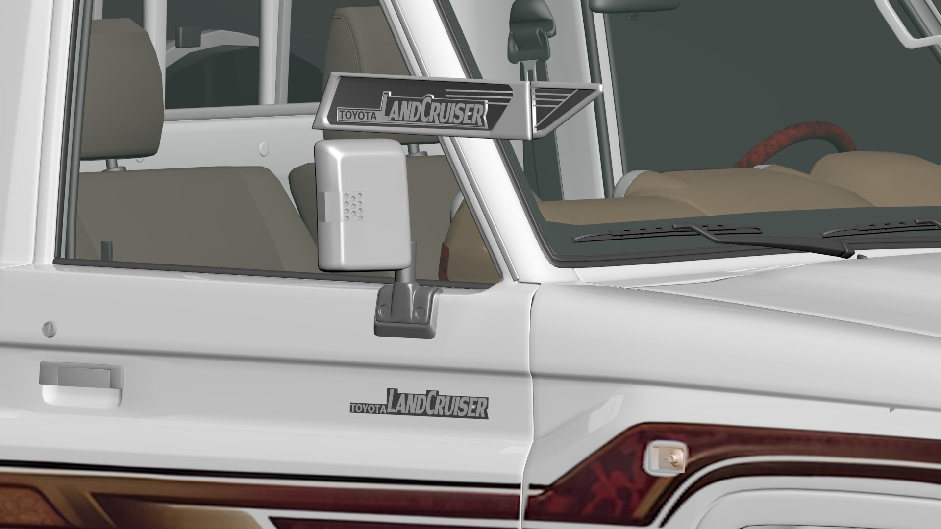 3D Toyota Land Cruiser Pickup J79 Shas 2010 To 2023 With V6 Engine ...