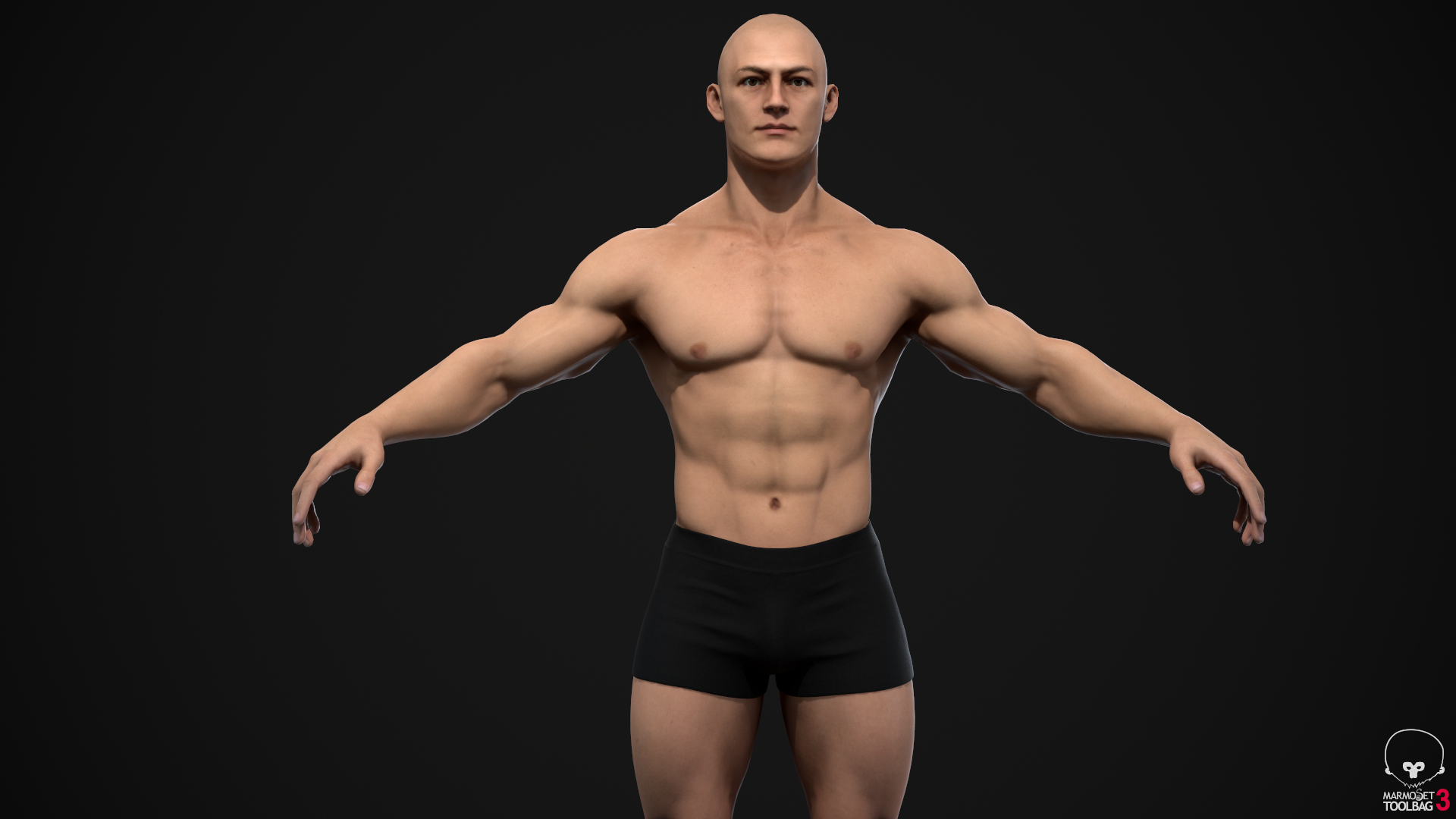 肌肉男3D模型 - TurboSquid 1752713