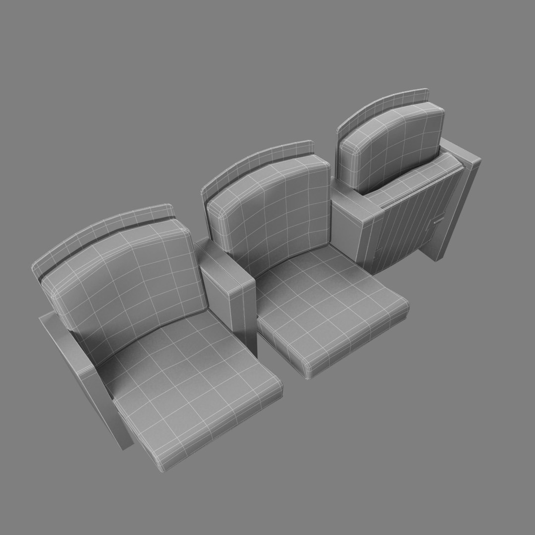 3d Model Theatre Seats