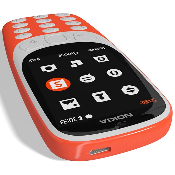 3d realistic nokia 3310 2017 model